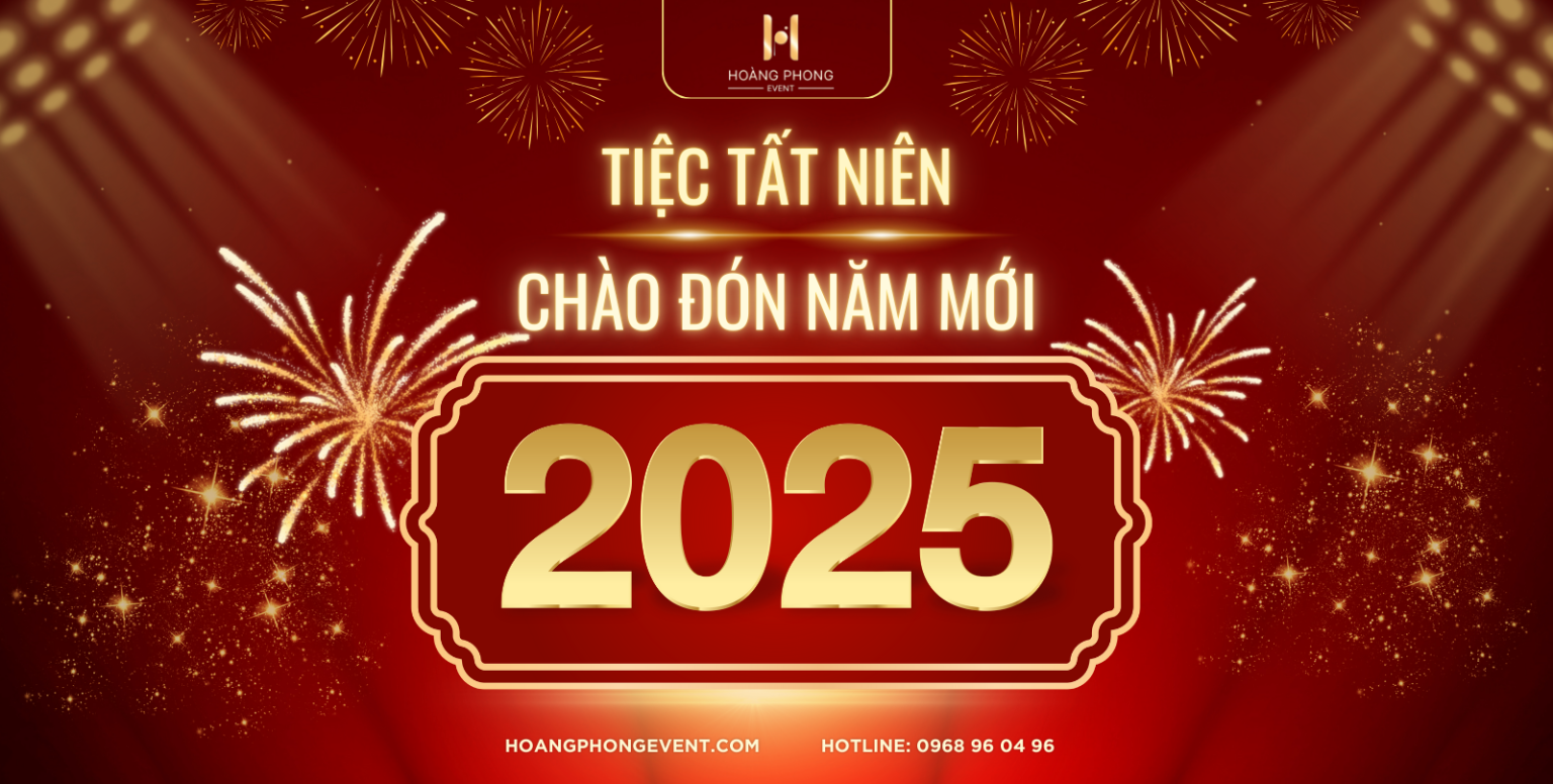 Top Mẫu Backdrop Tất Niên Đẹp Nhất 2024 | Hoàng Phong Event