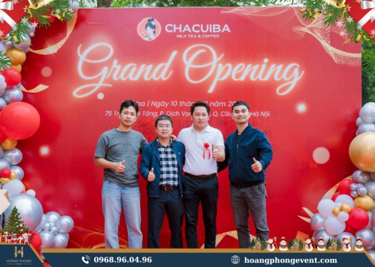 Khai Trương Thương Hiệu Trà Sữa Chacuiba | Hoàng Phong Event