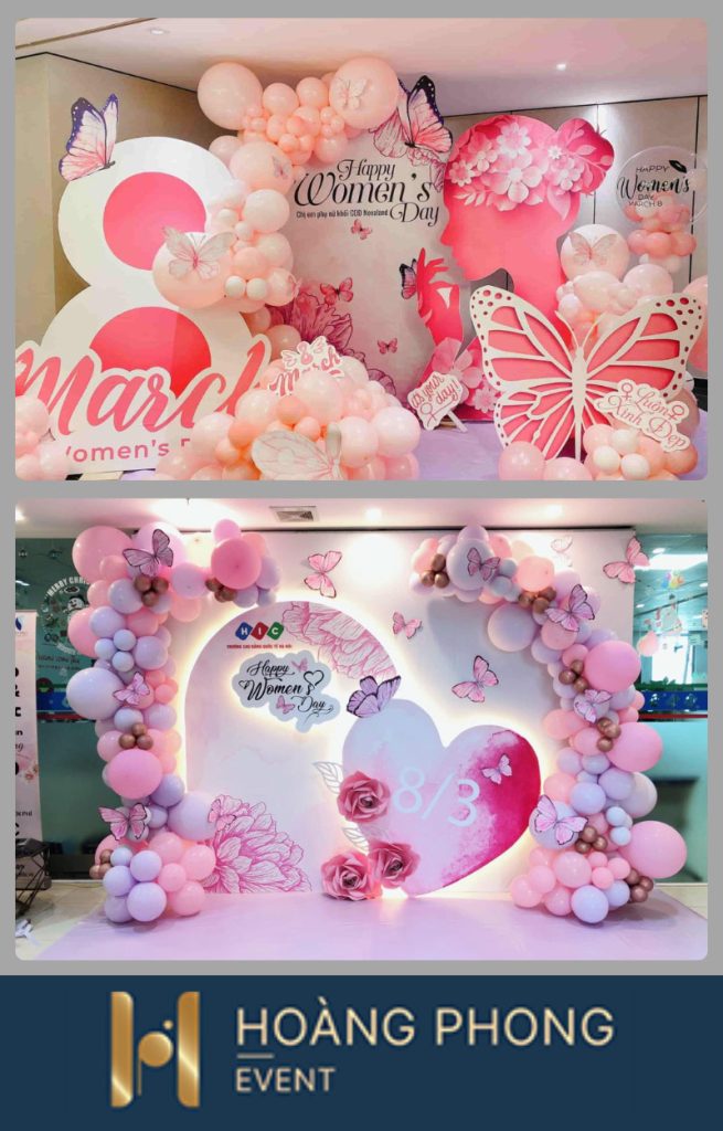 Top 20+ Backdrop 8/3 Đẹp, Mới Nhất 2026 | Hoàng Phong Event