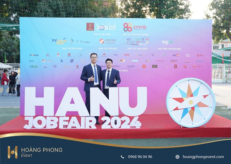 Top Mẫu Booth Checkin Đẹp Nhất 2026 | Hoàng Phong Event