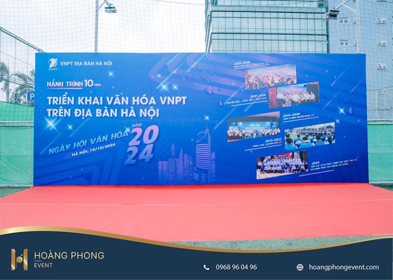 Top Mẫu Booth Checkin Đẹp Nhất 2026 | Hoàng Phong Event